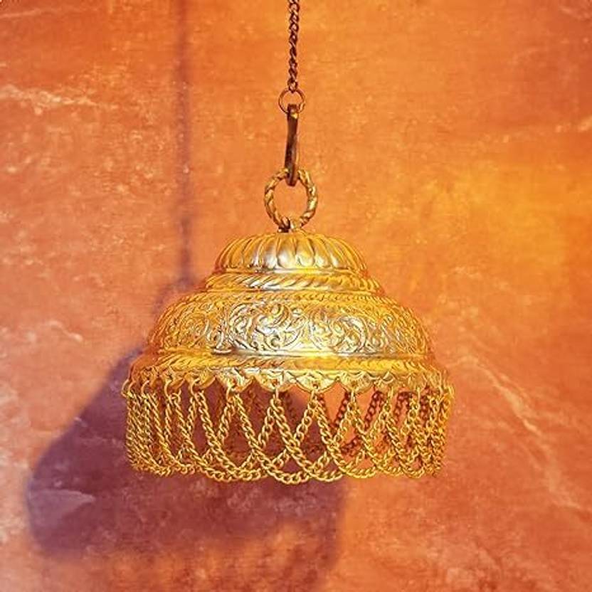 Brass Chatra Chattar for God and Temple with Attached Hook for Home &a ...