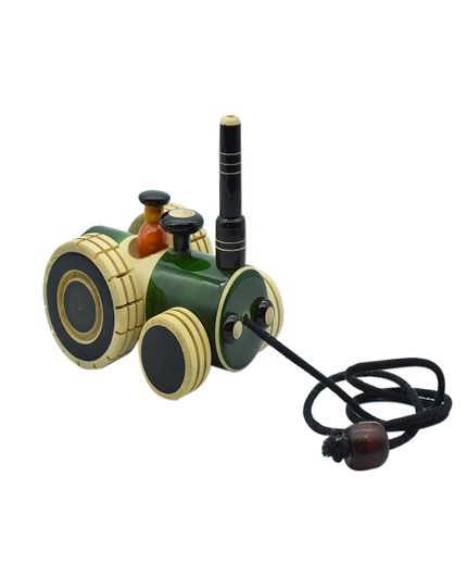 Channapatna Pull Along Tractor Toy – PujaNpujari